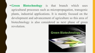 Biotechnology and its applications | PDF