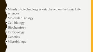 Biotechnology and its applications | PDF