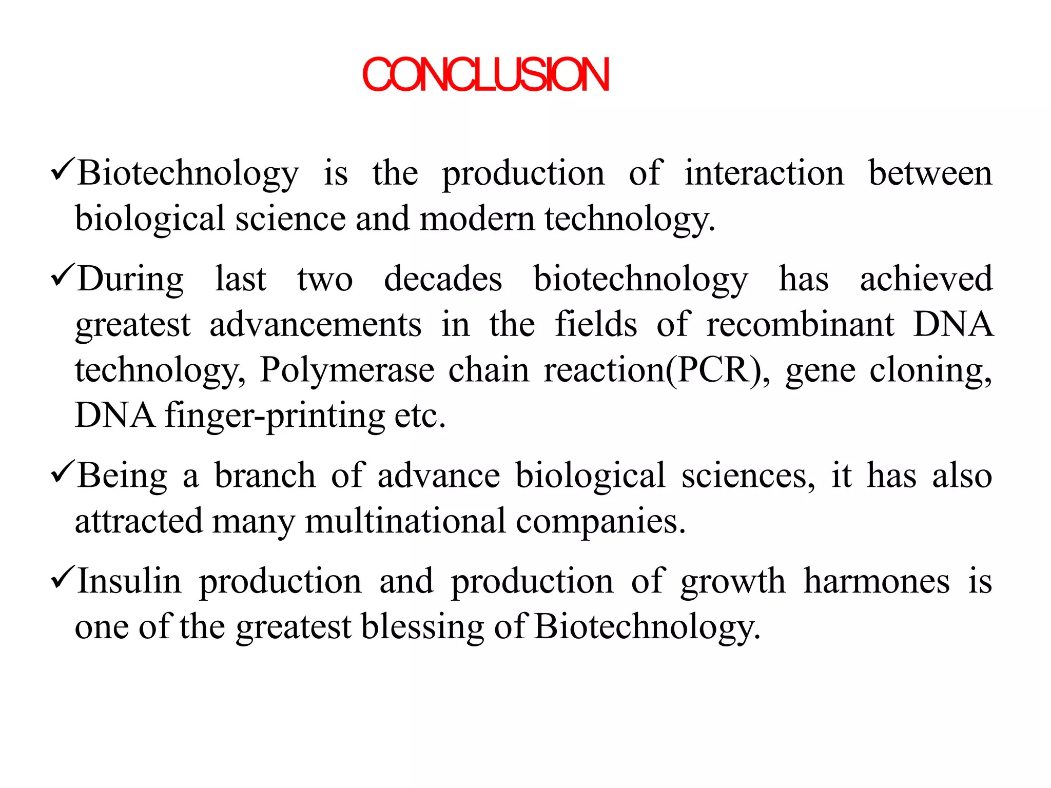 Biotechnology-Definition, Scope & Relevance to Pharma Industry | PPTX