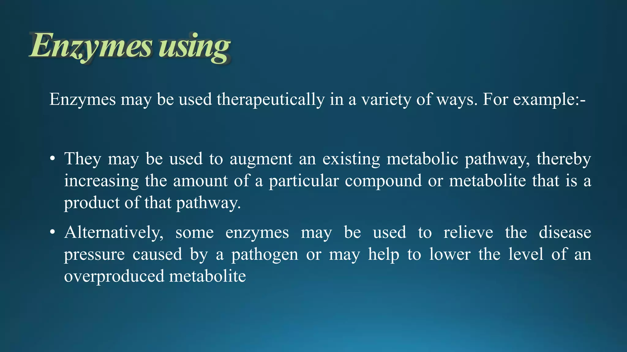 Enzymatic therapy | PDF