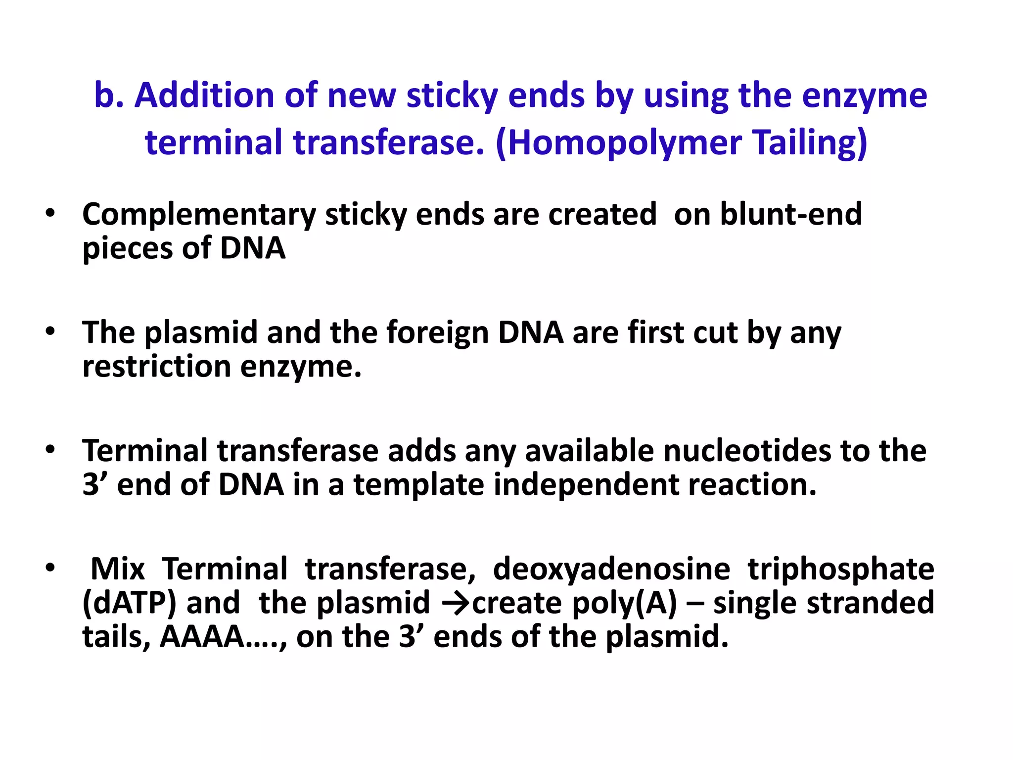 BIOTECHNOLOGY : LIGATION TECHNIQUES SMG | PPTX