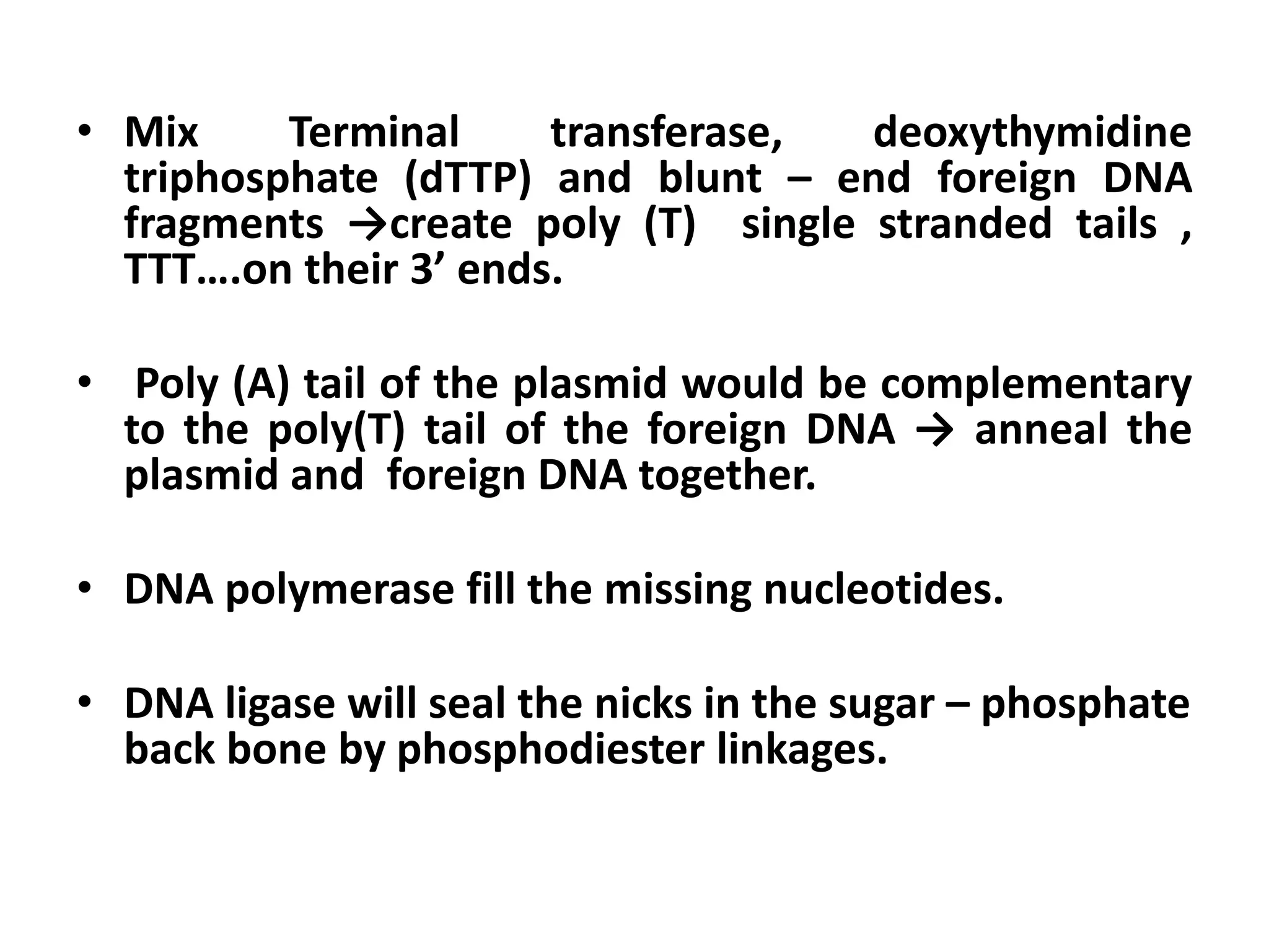 BIOTECHNOLOGY : LIGATION TECHNIQUES SMG | PPTX
