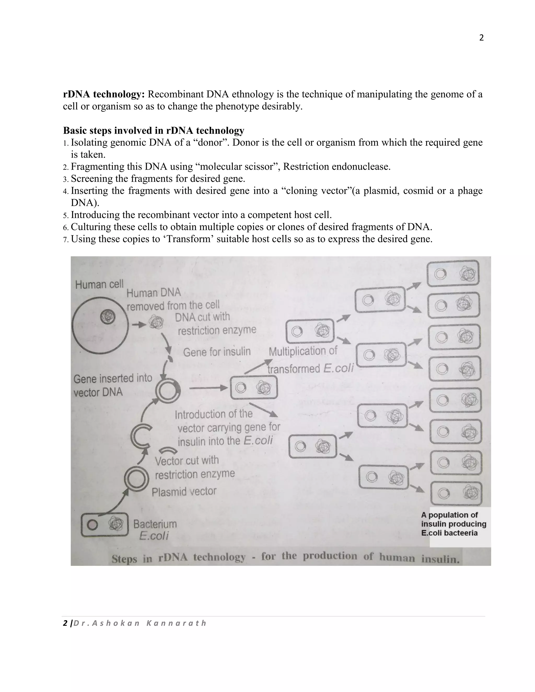Biotechnology process and application | PDF