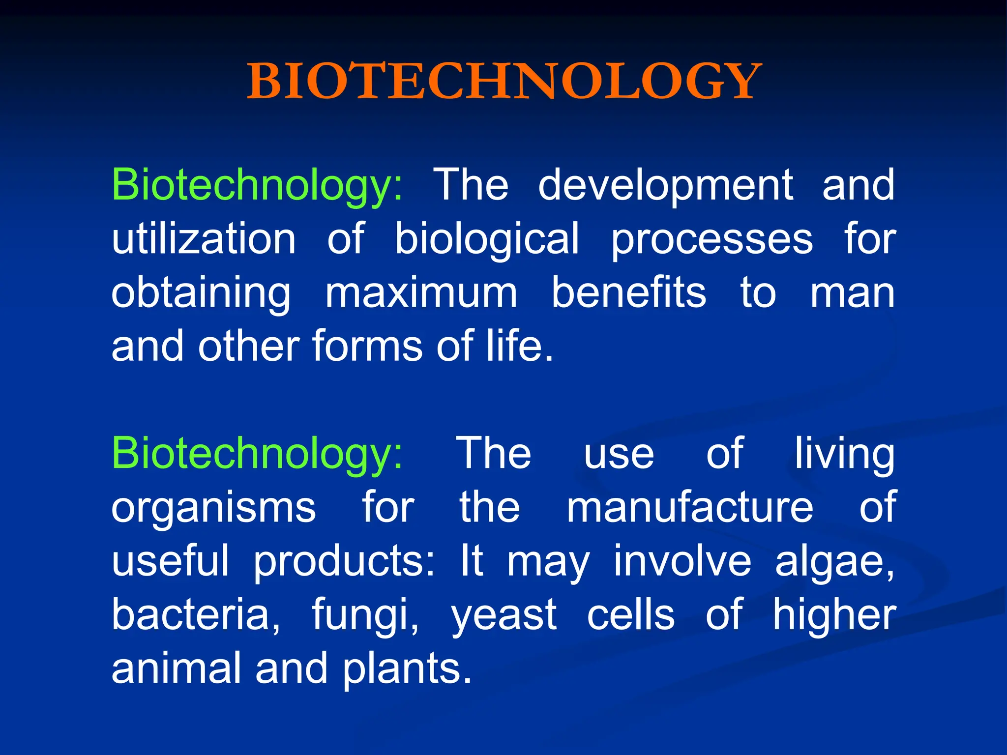 BIOTECHNOLOGY QUARTER 2 SCIENCE BIOLOGYY | PPT