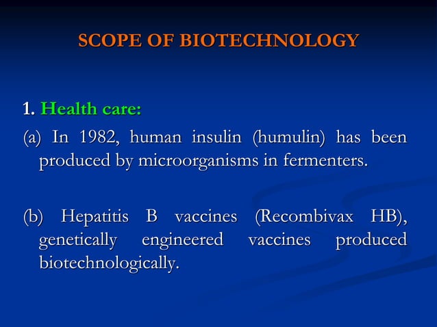 BIOTECHNOLOGY QUARTER 2 SCIENCE BIOLOGYY | PPT | Biotech and Biomedical Industry | Industries