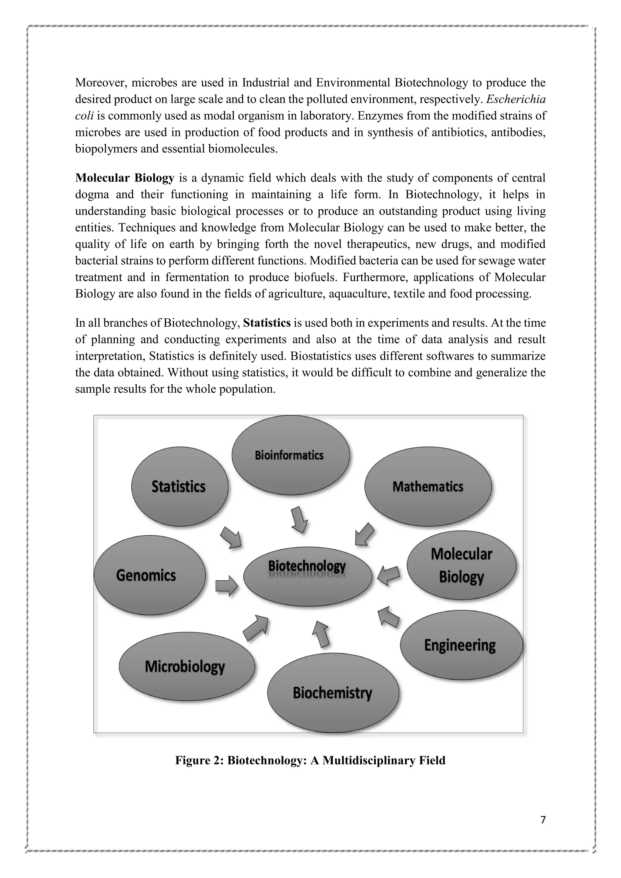 Biotechnology a multidisciplinary field | PDF