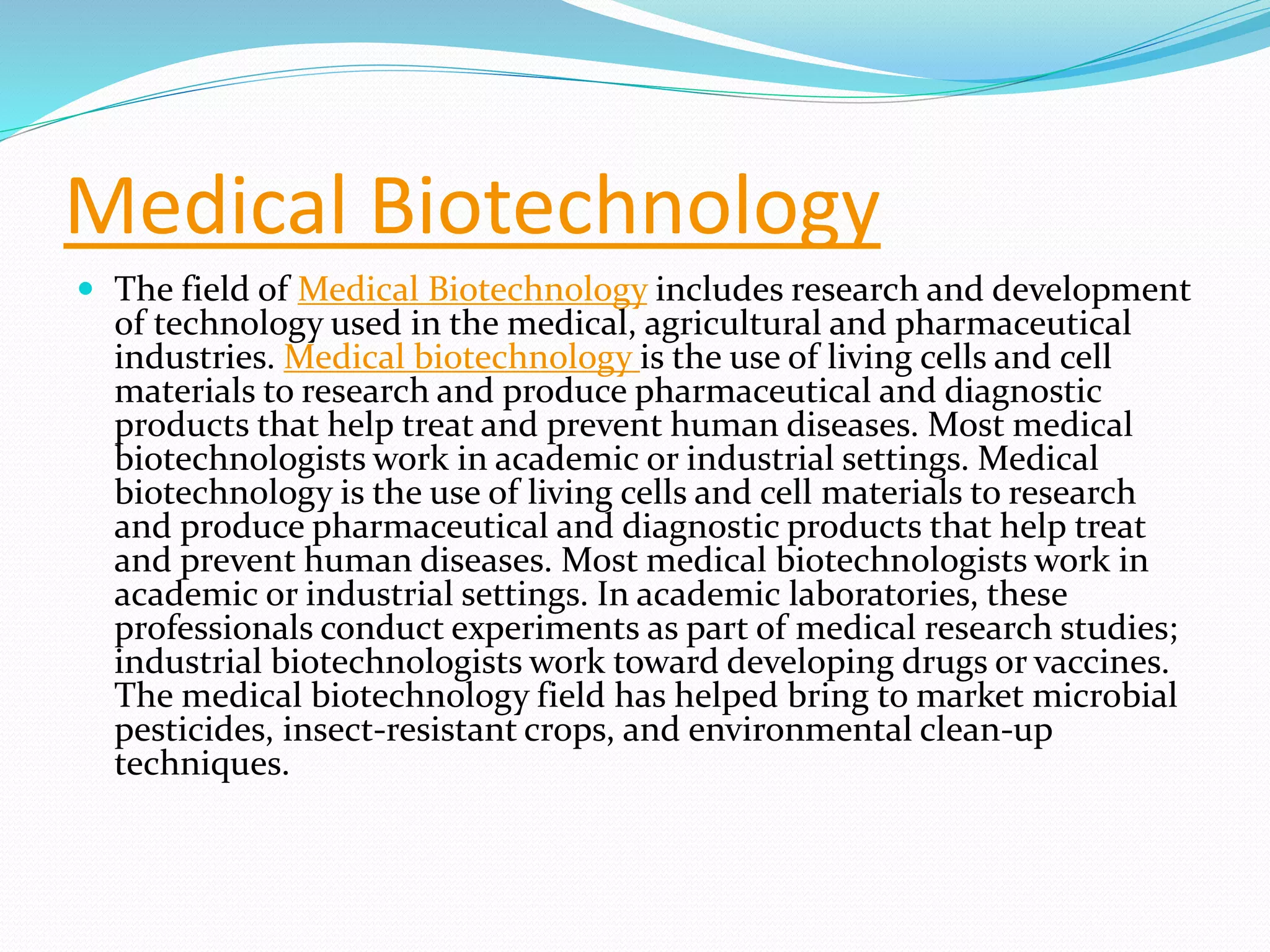Biotechnology and its types | PPTX