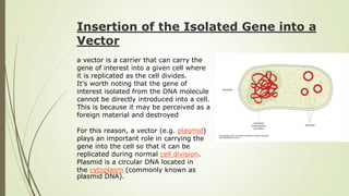 Biotechnology and recombinant dna technique(UOG) | PPTX