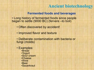 Biotechnology an overview | PPTX
