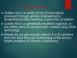 Biotechnology applications in agriculture | PPTX