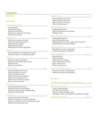 Biotechnology at work new tools | PDF | Agriculture | Industries