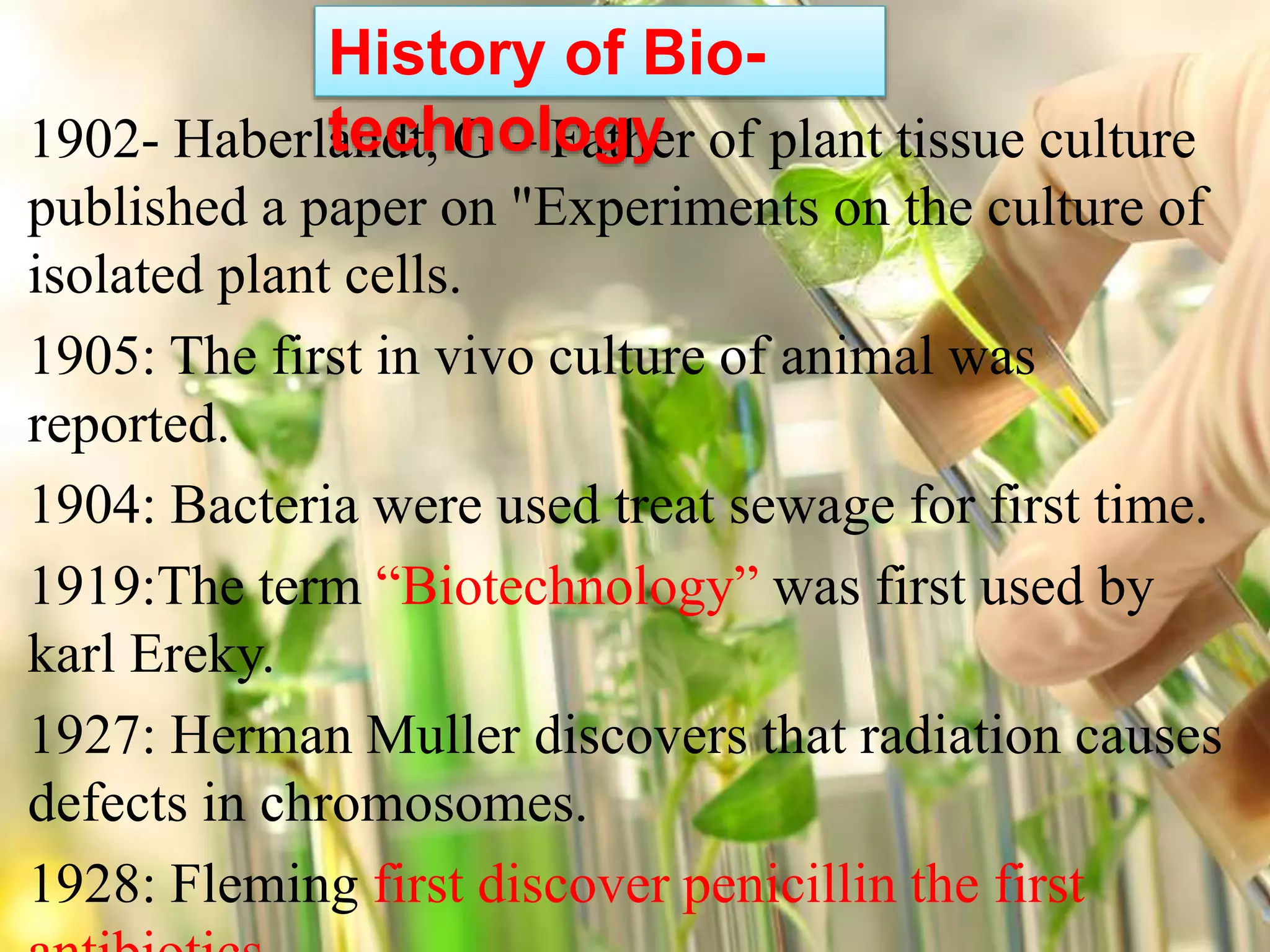 Biotechnology definitions and history, biotechnology in Nepal.pptx