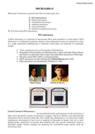 Study of microarray | PDF