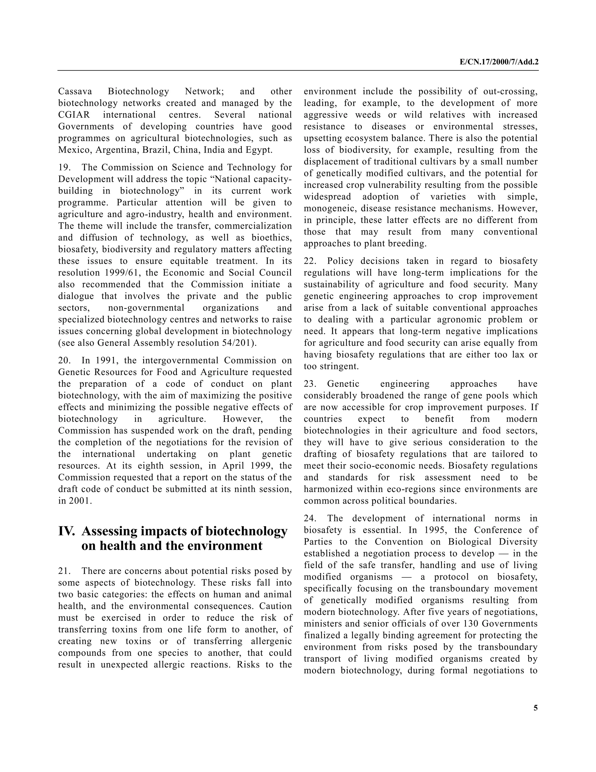 Biotechnology for sustainable agriculture | PDF