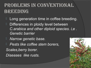 Biotechnology in coffee breeding | PPT