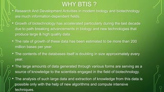 Biotechnology information system {btis} | PPTX