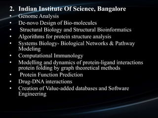 Biotechnology information system in india (btis net) | PPTX