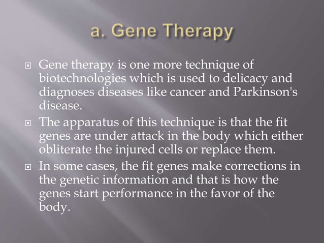 Biotechnology in medicine | PPTX | Biotech and Biomedical Industry ...