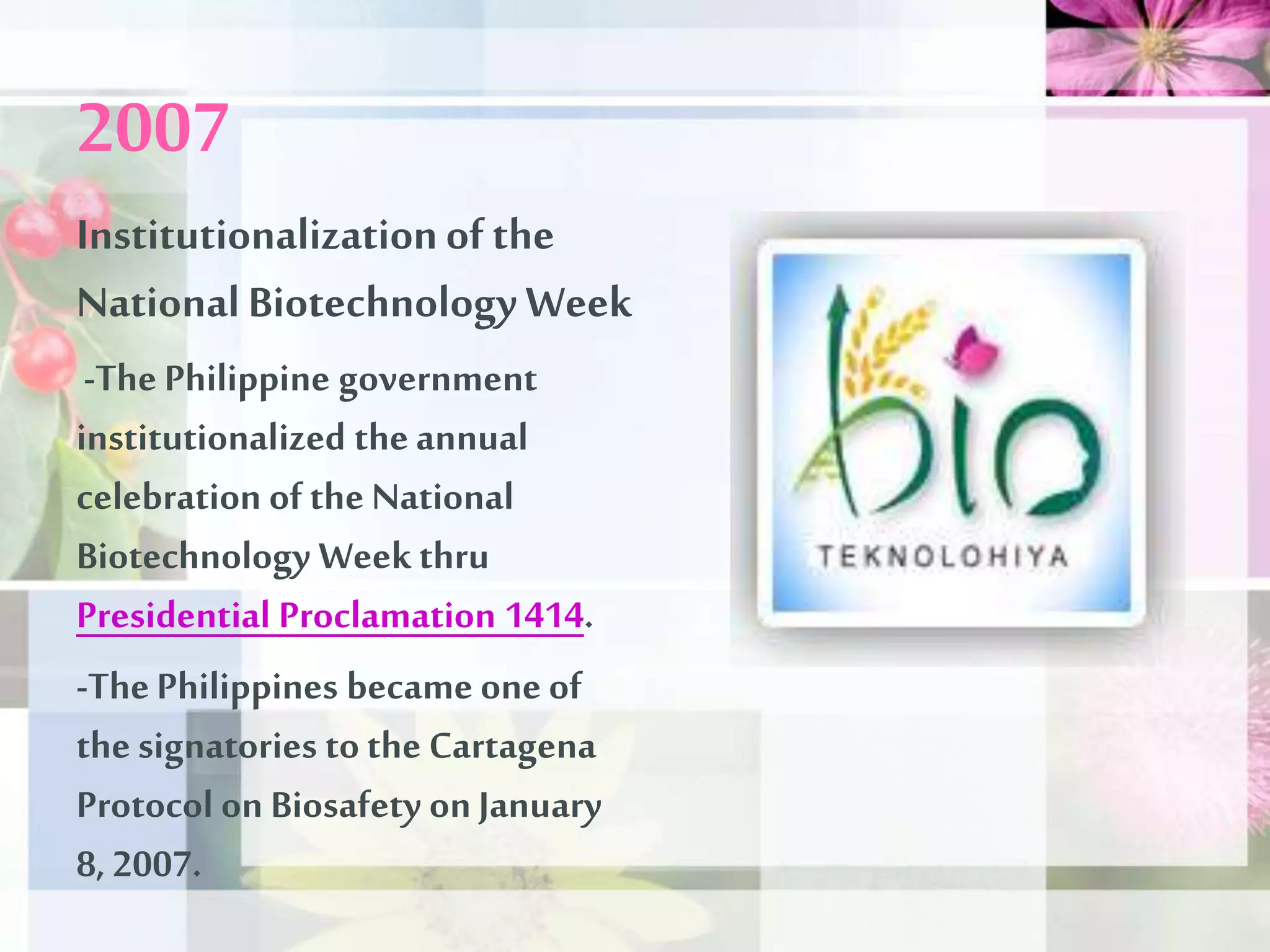 Biotechnology in the Philippines | PPTX