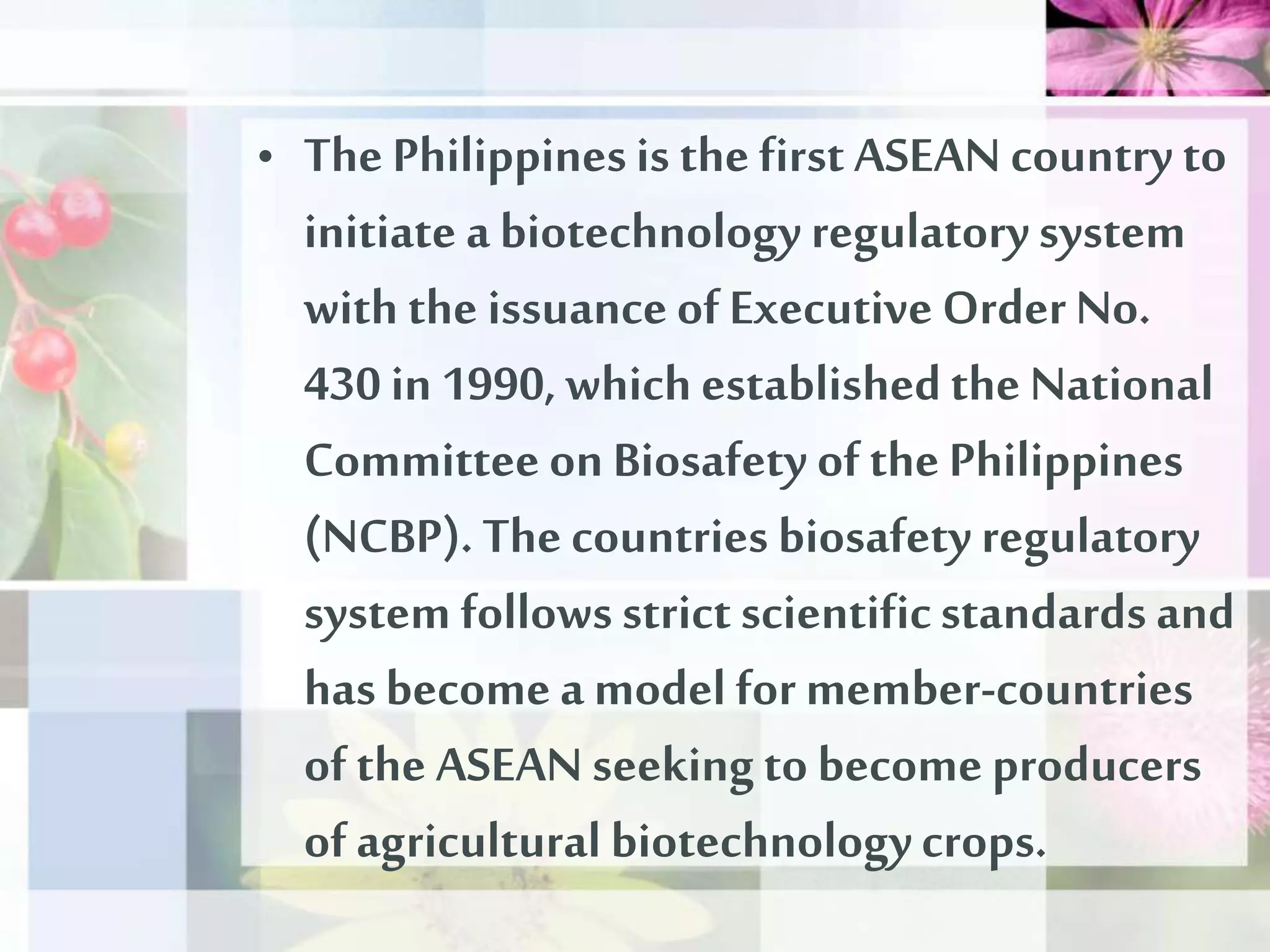 Biotechnology in the Philippines | PPTX