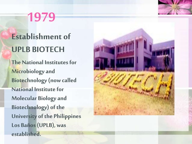 Biotechnology in the Philippines | PPTX | Biotech and Biomedical ...