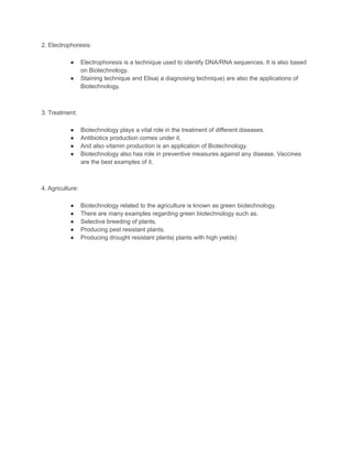 Biotechnology Notes 1, Introduction.pdf | Biotech and Biomedical ...