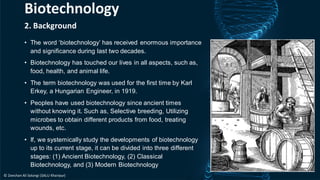 Biotechnology : The Past and The Present | PDF | Biotech and Biomedical ...