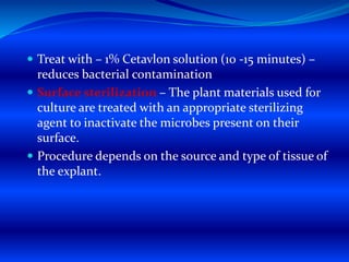 BIOTECHNOLOGY: PLANT TISSUE CULTURE SMG | PPTX