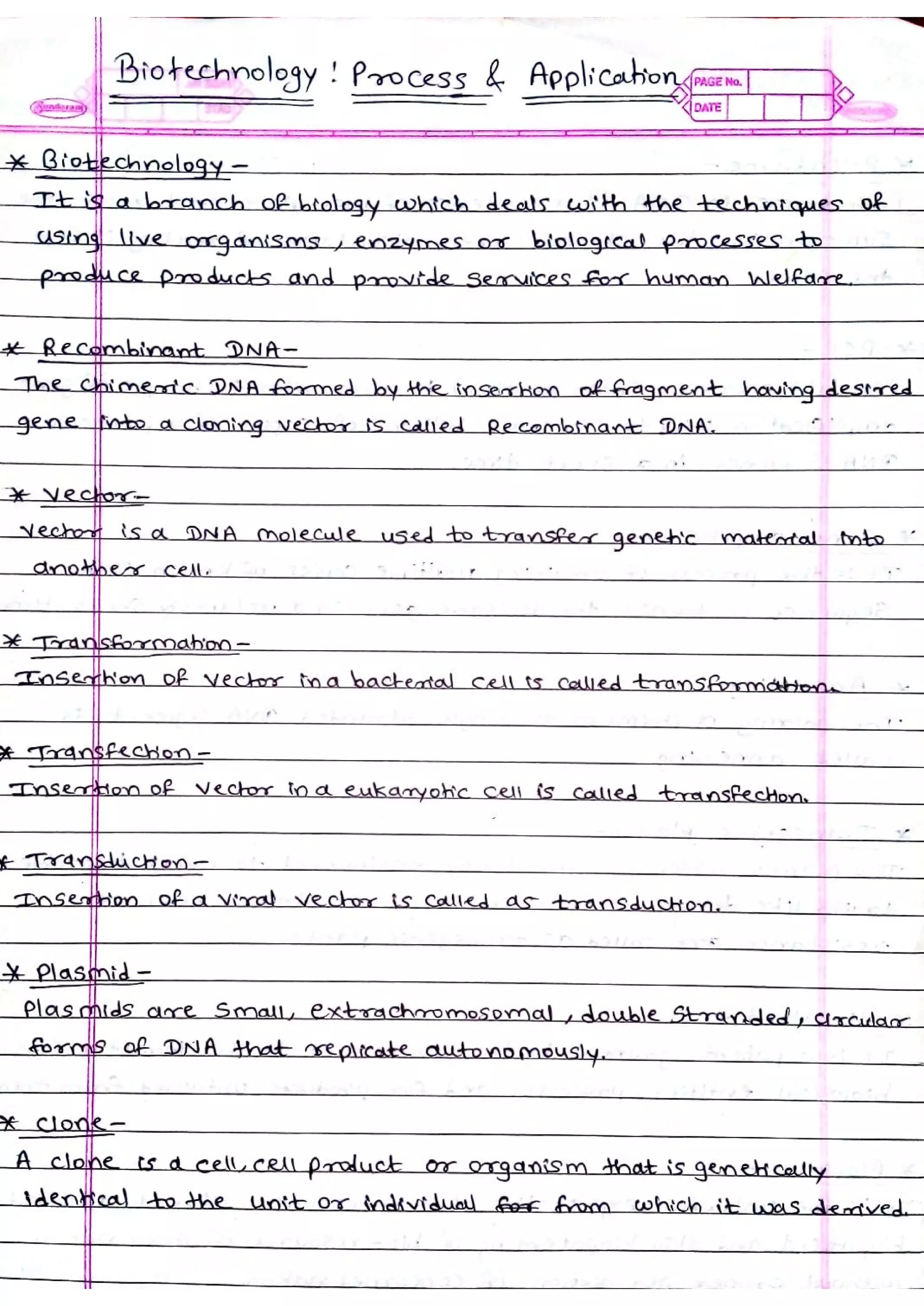 Biotechnology : Process and Application | PDF