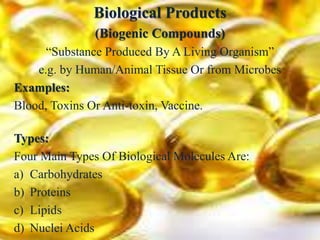 Biotechnology products | PPTX