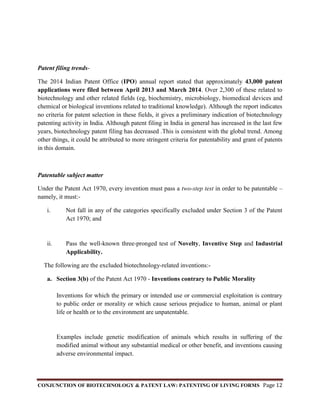 Biotechnology project | PDF