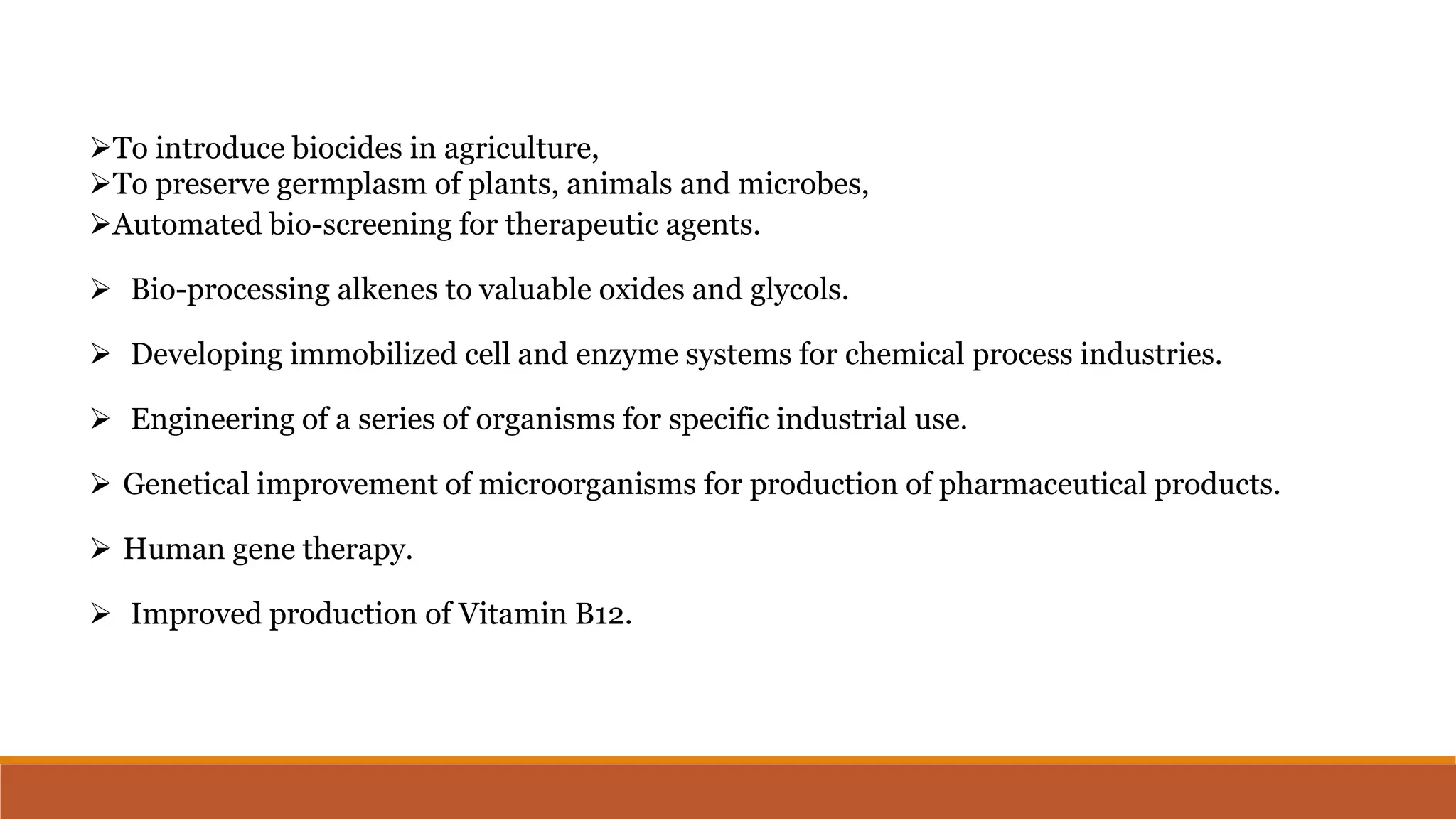Biotechnology scope,applications.pptx