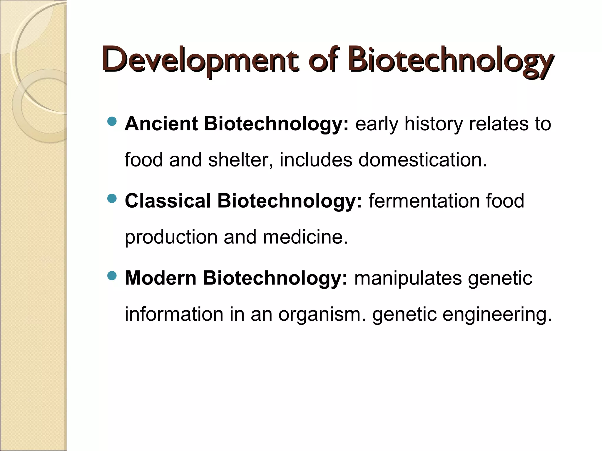 Biotechnology and its application | PPT