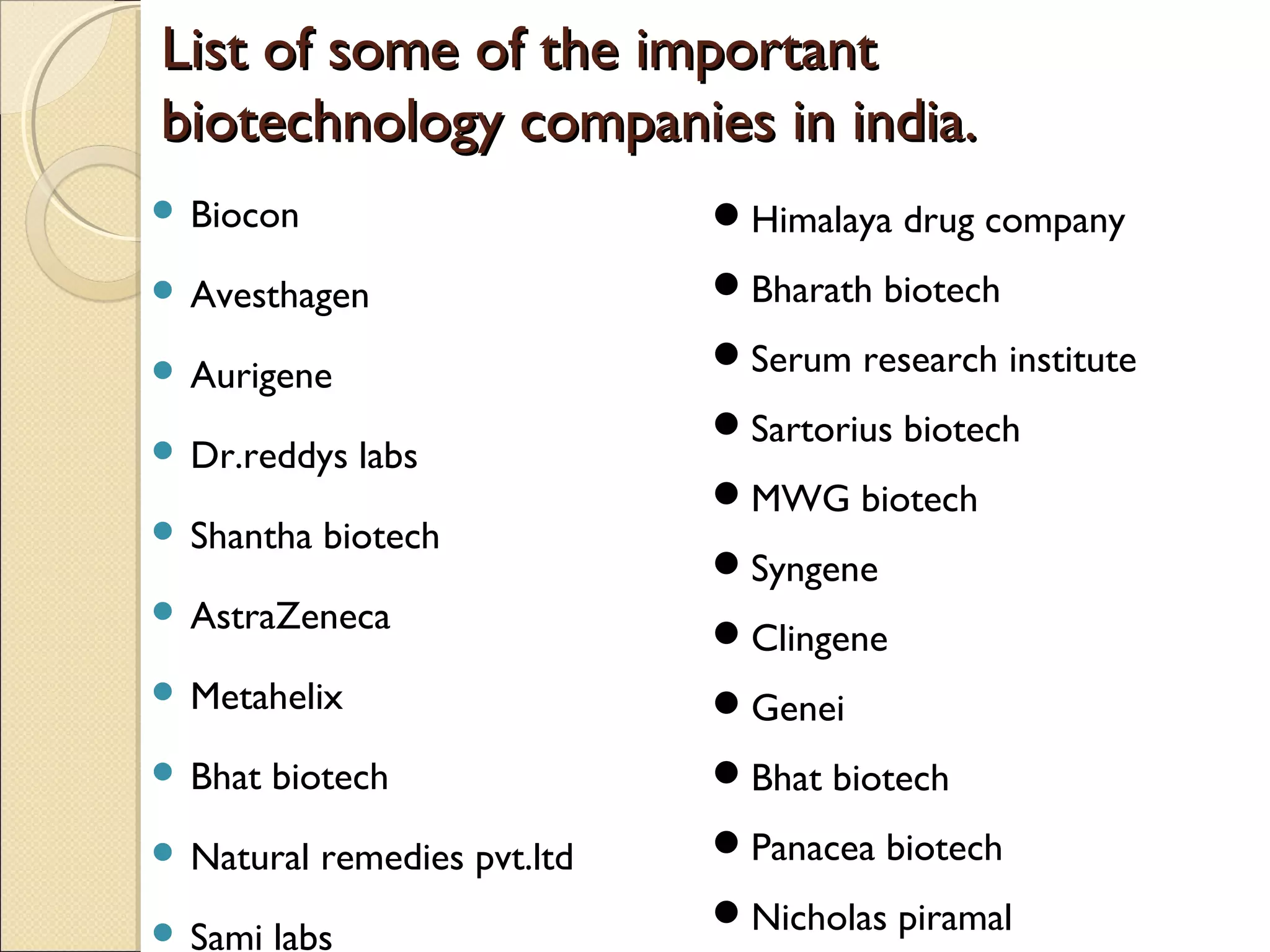 Biotechnology and its application | PPT