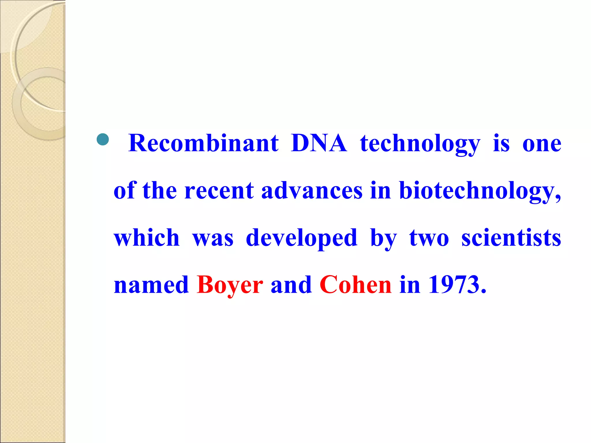 Biotechnology and its application | PPT