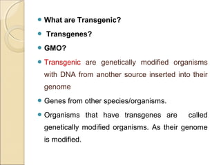 Biotechnology and its application | PPT