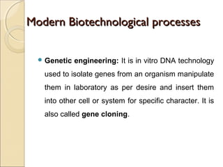 Biotechnology and its application | PPT