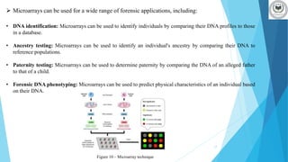 Biotechnology Tools in Forensic Science | PPTX