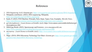 Biotechnology Tools in Forensic Science | PPTX