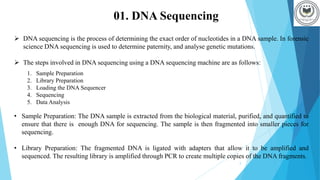 Biotechnology Tools in Forensic Science | PPTX