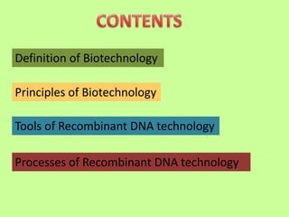 Biotechnoloy principles and processes | PPTX