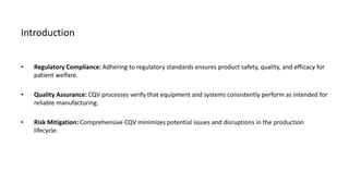 Biotech & Pharma CQV Essentials for FDA guideline | PPTX
