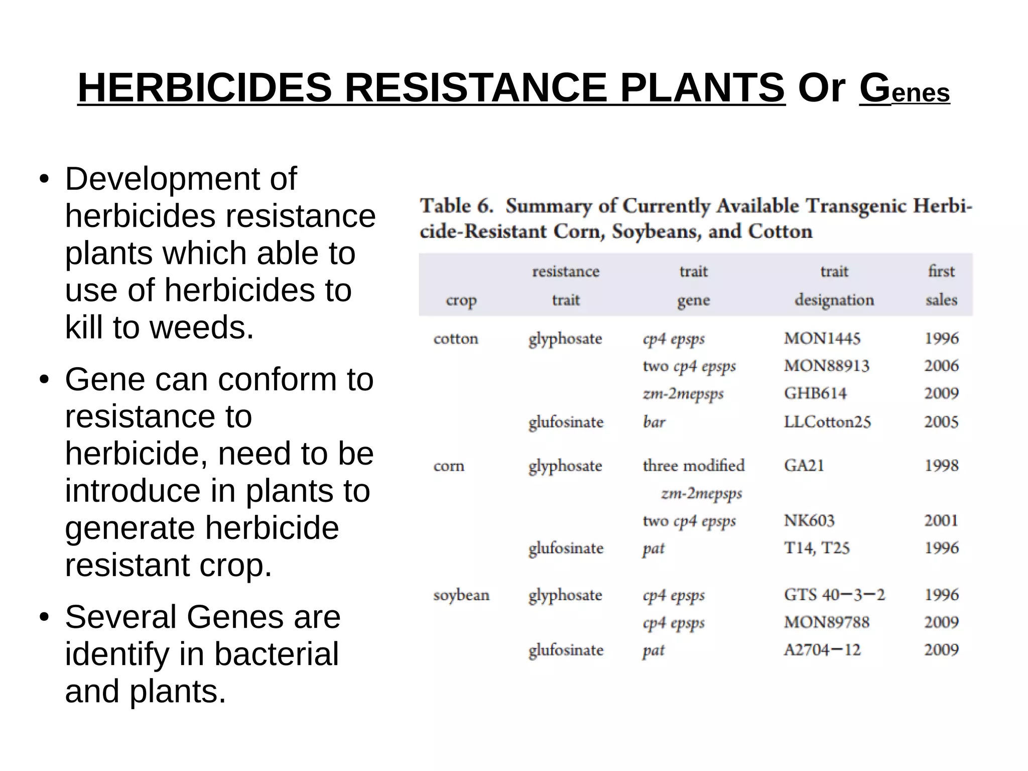 HERBICIDES RESISTANCE PLANTS | PDF