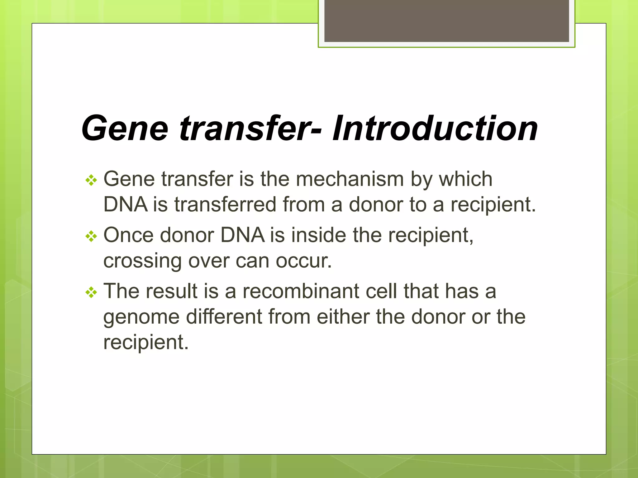 Methods of gene transfer. | PPTX