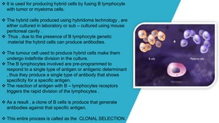Hybridoma Technology ( Production , Purification , and Application ) | PPTX