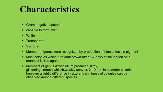 Azotobacter spp. | PPTX | Agriculture | Industries