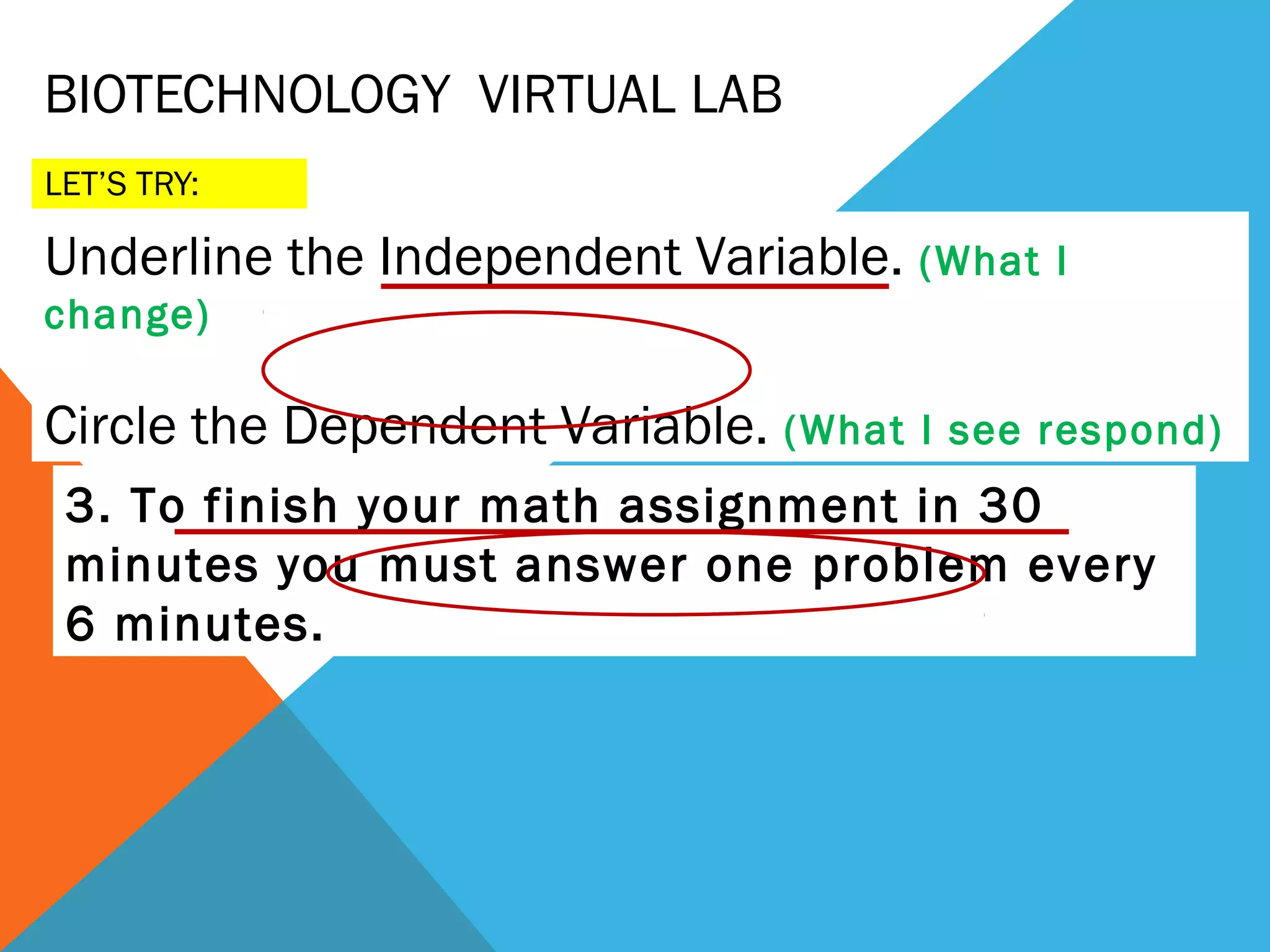 Biotech virtual lab. day 1 | PPT | Gardening | Home & Garden