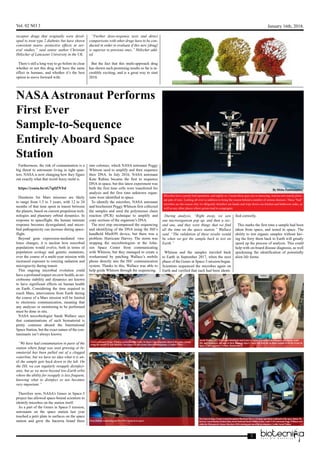 Biotecnika newspaper 16-january_2018 | PDF