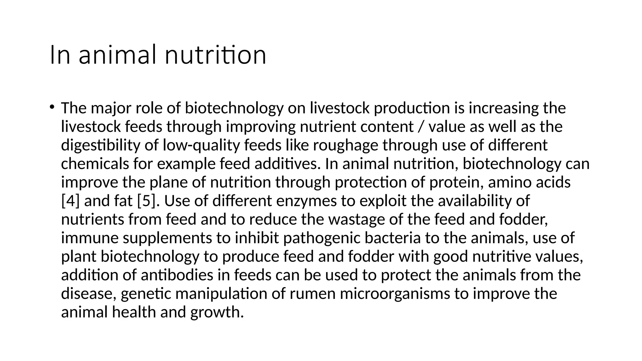 bioteknologi in animal nutrition and feed | PPTX