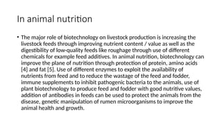 bioteknologi in animal nutrition and feed | PPTX